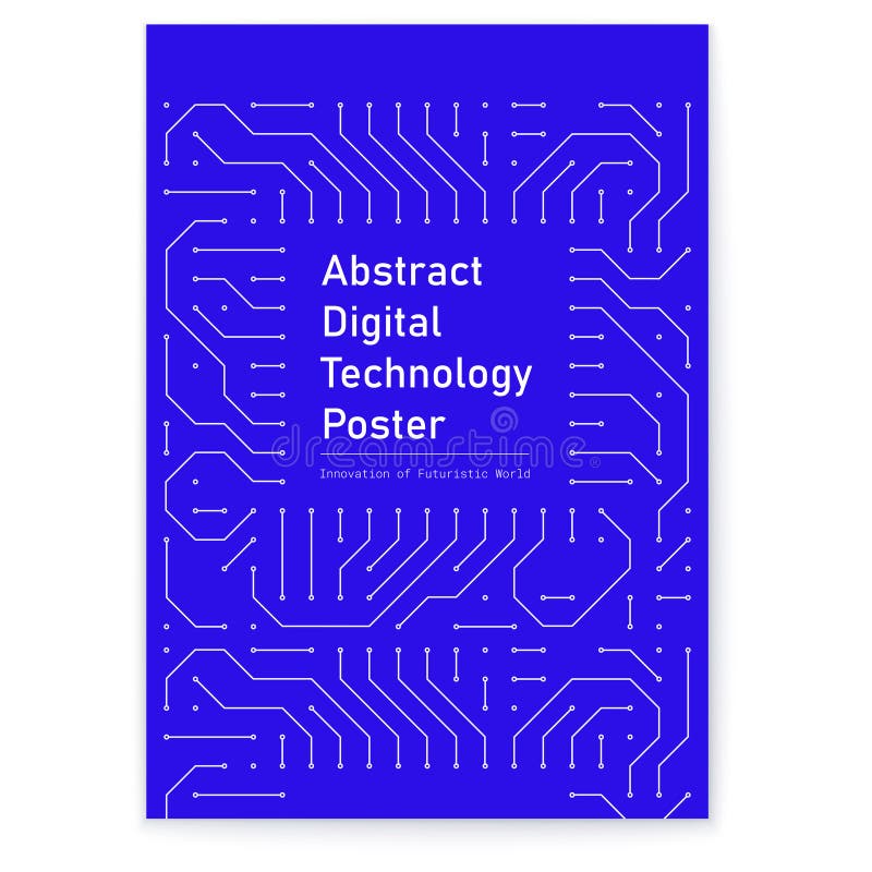 Abstract Representation of Digital Technology Design Showcasing ...