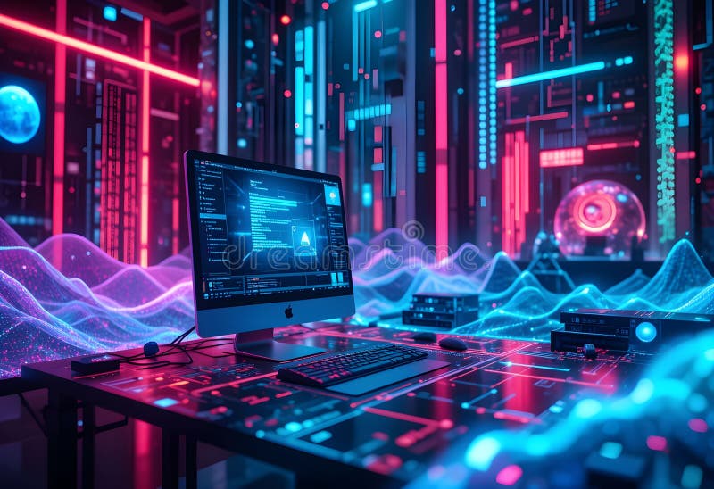 An Abstract Representation of Digital Technology and Internet Network ...