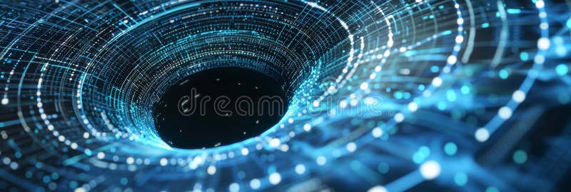 This is an Abstract Representation of a Digital Vortex Concept in ...