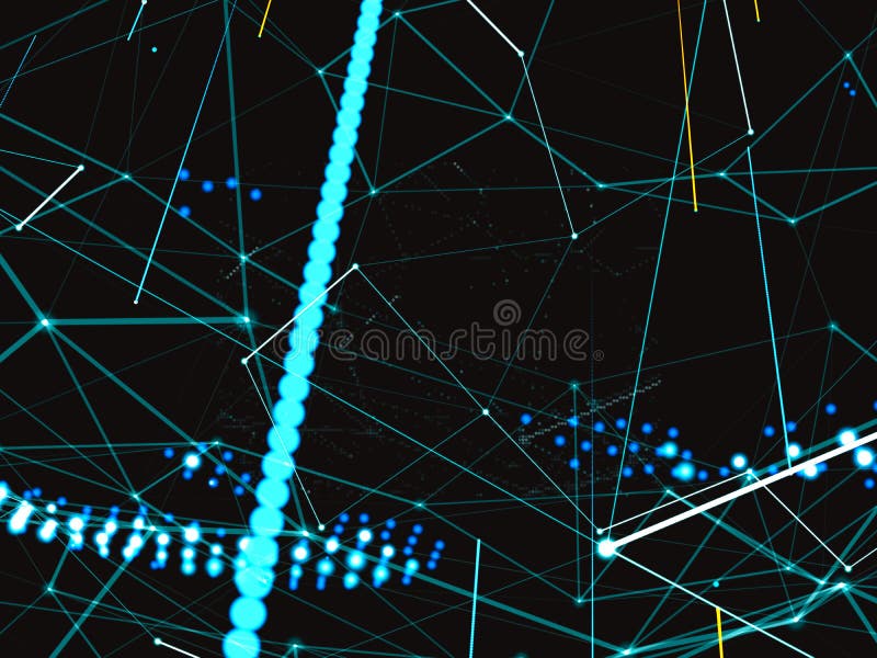 Abstract Representation of the Digital World Stock Illustration ...