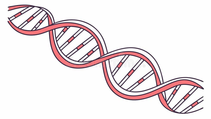 Abstract Representation of DNA Double Helix Genetic Science Structure ...