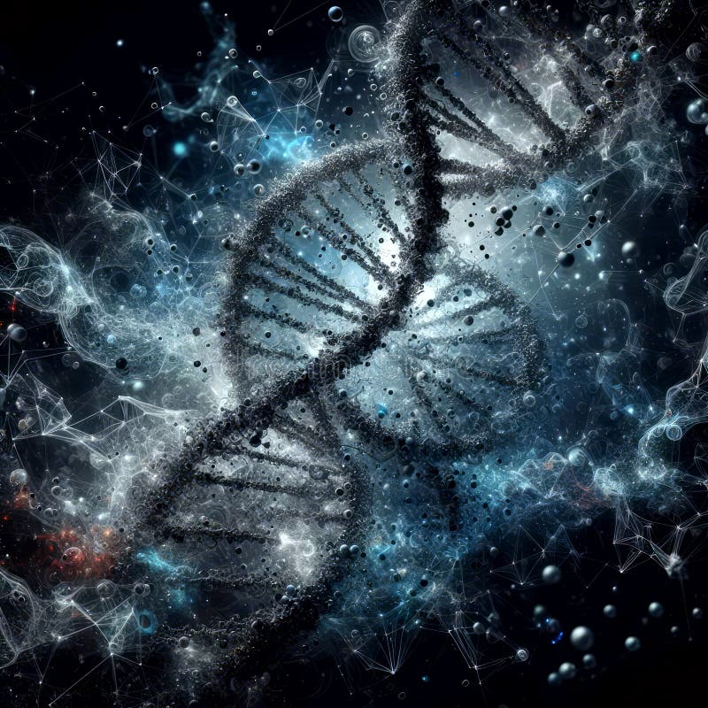 Abstract Representation of DNA Synthesis Stock Illustration ...