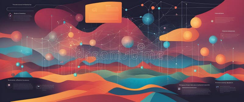 An Abstract Representation of a Dynamic Business Landscape, Where ...
