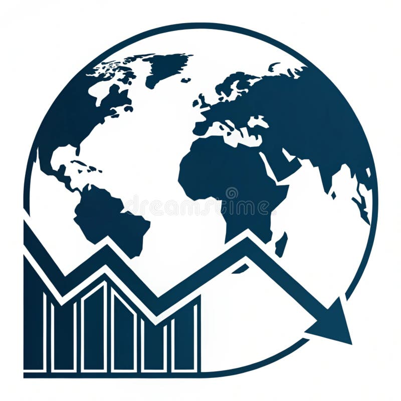 Abstract Representation of Economic Decline Showing a Falling Graph and Global Financial Crisis ...