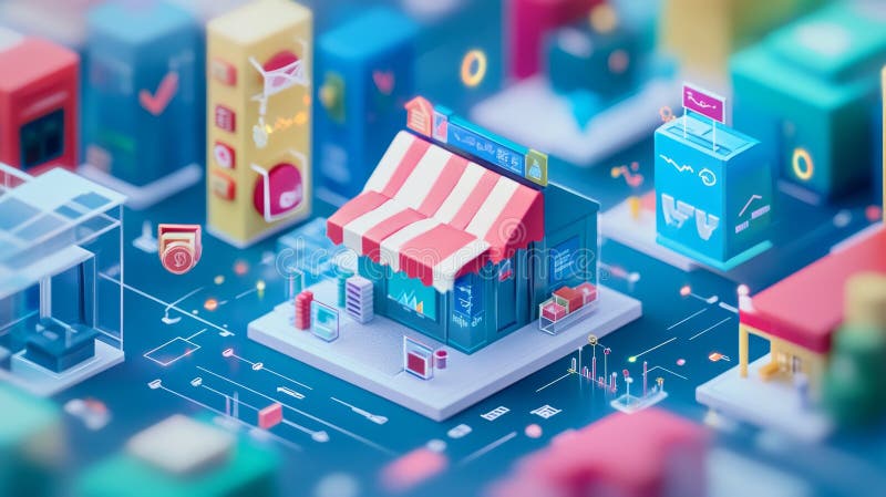 Abstract Representation of Economic Policy and Consumer Behavior Stock ...