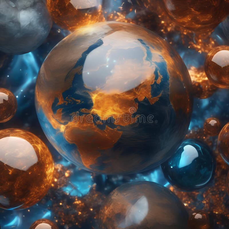 An Abstract Representation of the Elements - Earth, Fire, Water, and ...