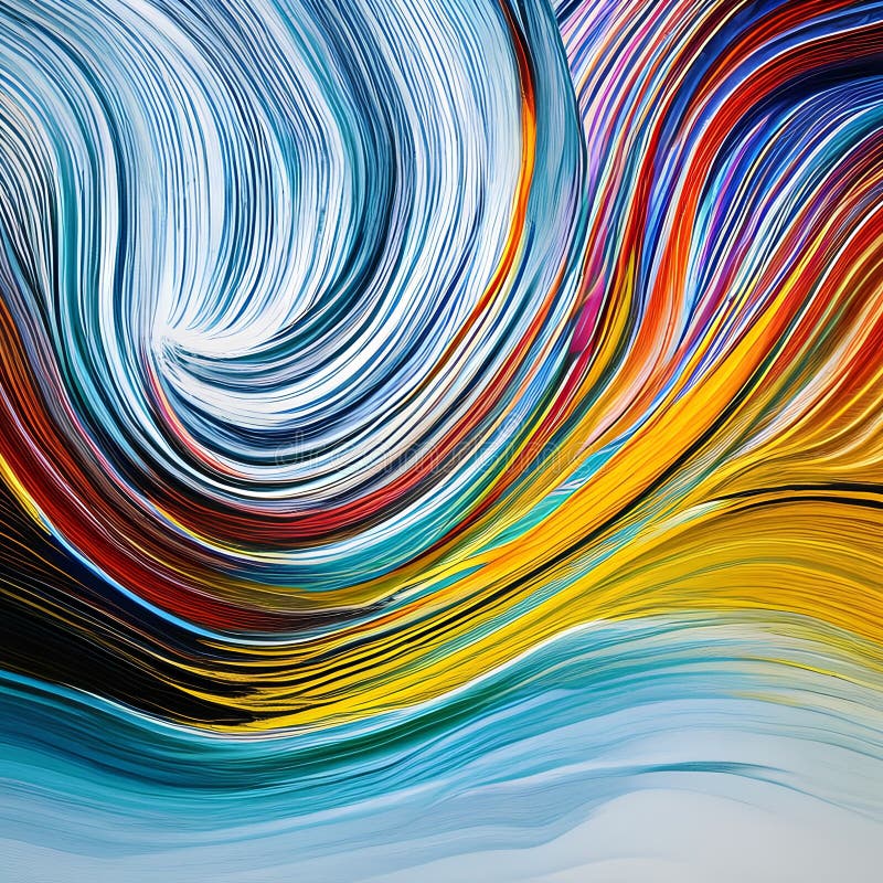 An Abstract Representation of Emotions, with Bold Brushstrokes and ...