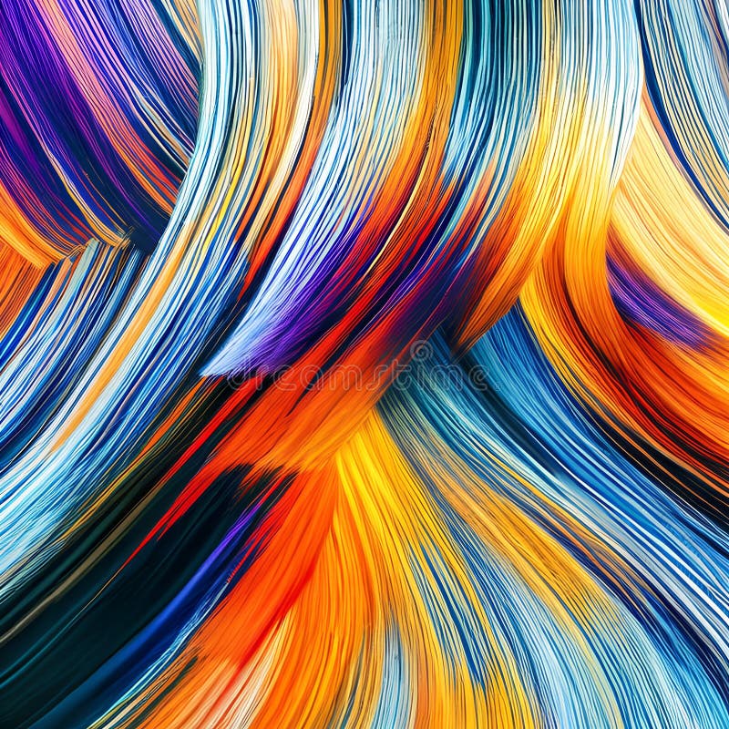 An Abstract Representation of Emotions, with Bold Brushstrokes and ...