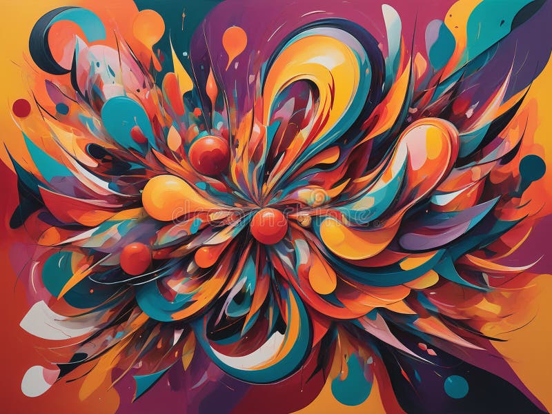 An Abstract Representation of Emotions, Using Bold Colors and Dynamic ...