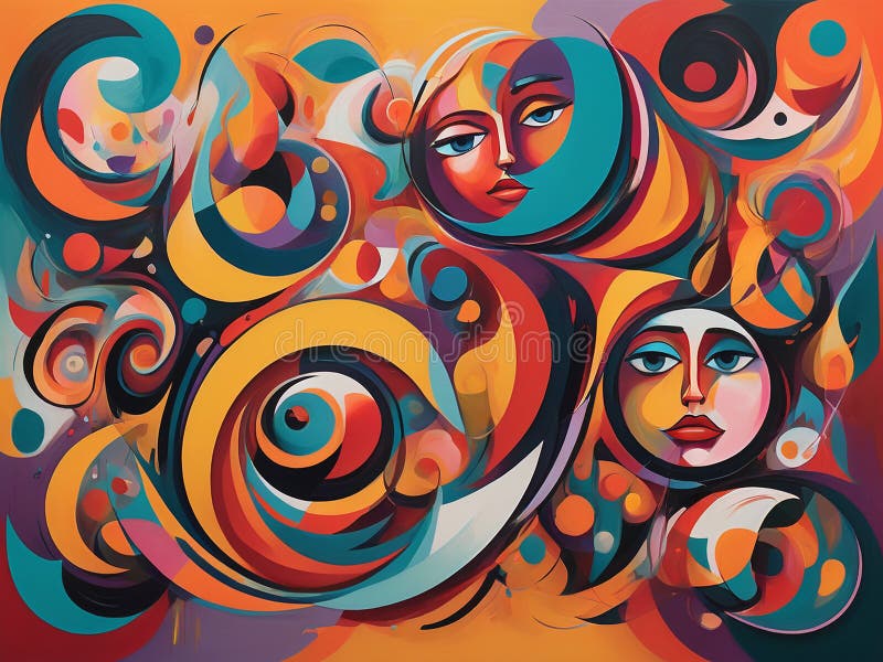 An Abstract Representation of Emotions, Using Bold Colors and Dynamic ...