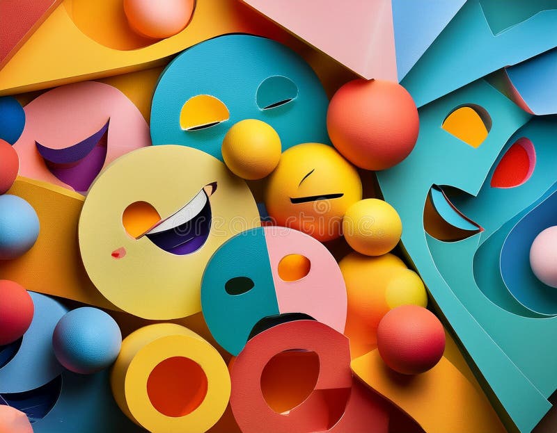 An Abstract Representation of Emotions, Using Bold Colors and Dynamic ...