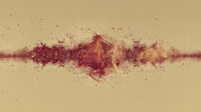 Abstract Representation of Energy or Sound Waves, Featuring a Blend of ...