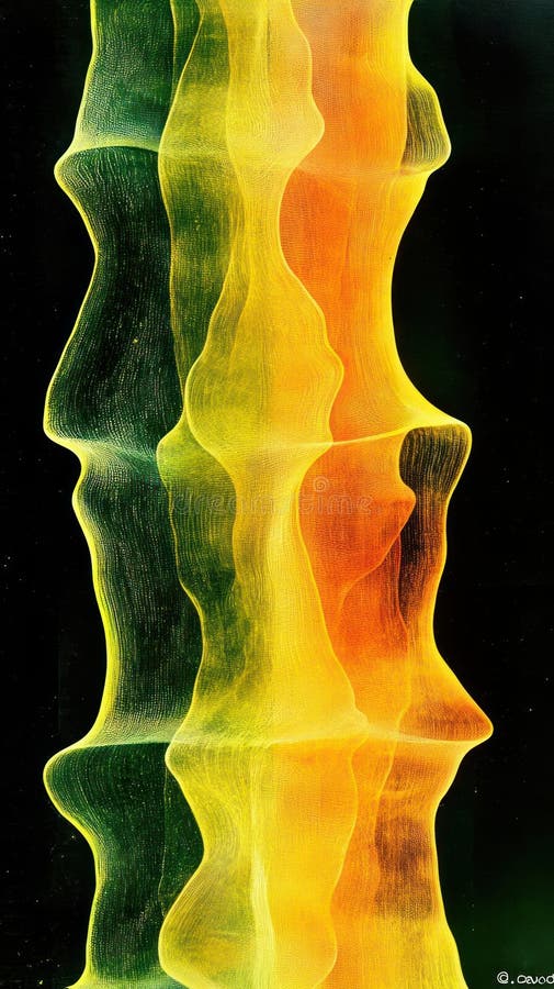 Abstract Representation of Faces in Vibrant Colors, Creating a Visual ...