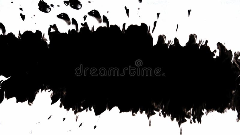 This is an Abstract Representation Featuring a Striking Black Ink ...