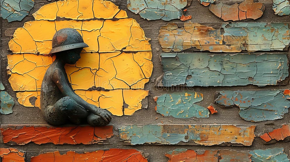 Abstract Representation of the Feeling of Depression and Anxiety of a ...