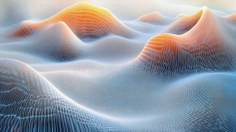 Abstract Representation of Flowing Hills with Soft Gradients and ...