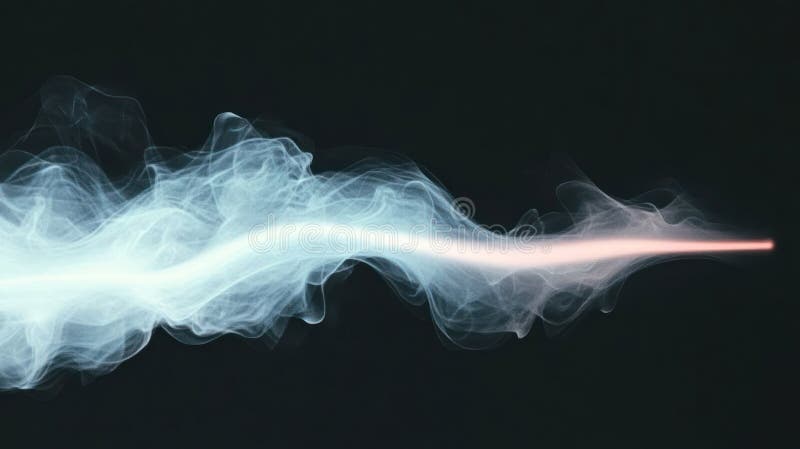 Abstract Representation of Flowing Smoke with a Hint of Light Stock ...