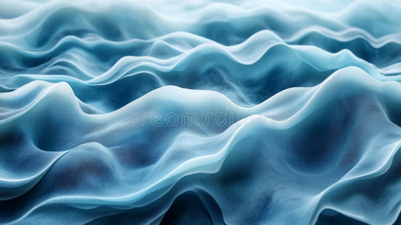 Abstract Representation of Flowing Water in Shades of Blue Highlighting ...