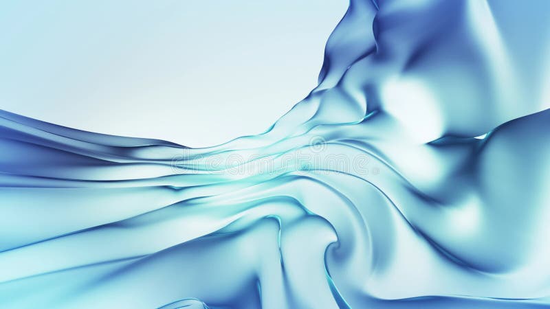Blue Flow Looped Wavy Fluid Background Animation Stock Video - Video of ...