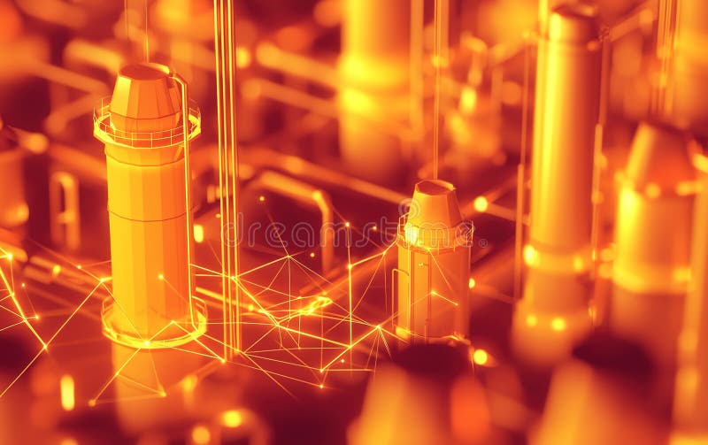 Abstract Representation of Futuristic Data Processing with Glowing ... Abstract Representation of Futuristic Data Processing with Glowing ...
