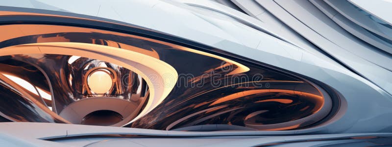 An Abstract Representation of Futuristic Technology with Sleek Lines ...