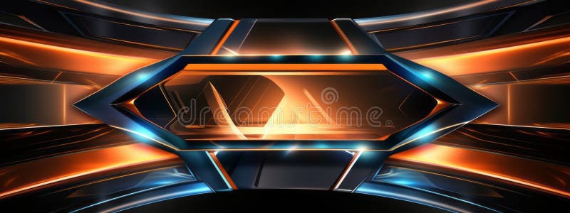 An Abstract Representation of Futuristic Technology with Sleek Lines ...