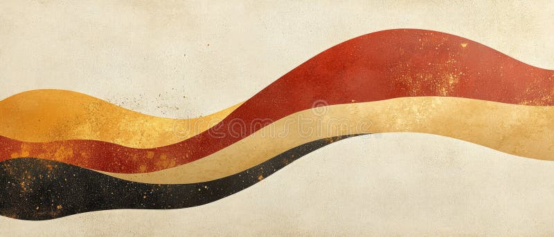 Abstract Representation of the German Flag Blending Colors in a Smooth ...