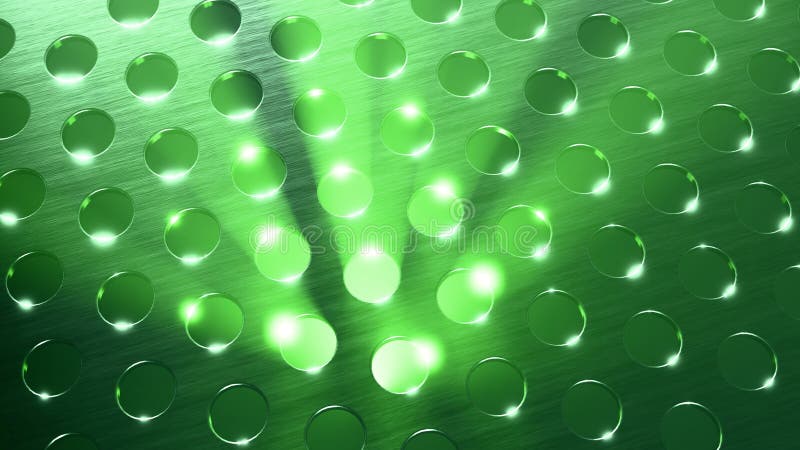 An Abstract Representation of Green Light Patterns Projected on a ...