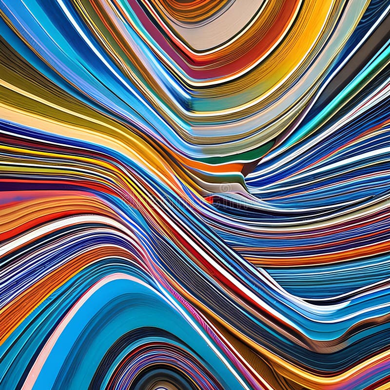 An Abstract Representation of Harmony and Balance, with Interlocking ...