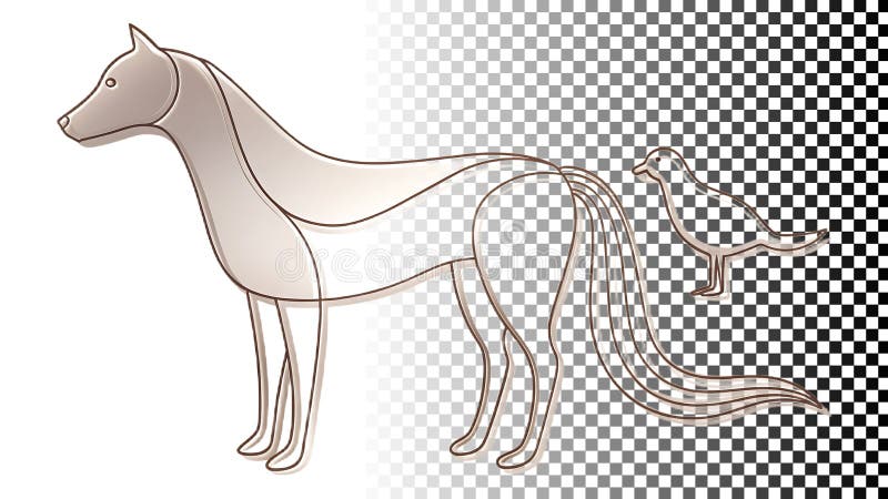 Abstract Horse Outline Wireframe Digital Art Animal Concept Png ...