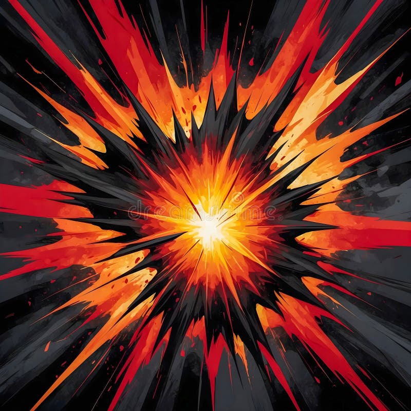 An Abstract Representation of Human Anger. Stock Illustration ...