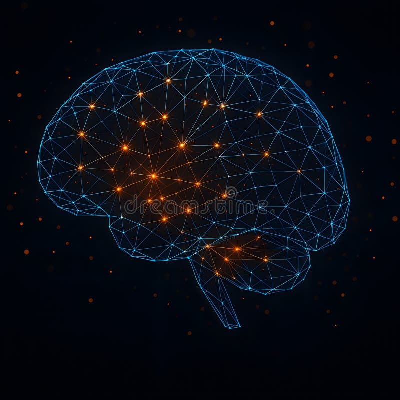 Poly Low Brain Representation Stock Photos - Free & Royalty-Free Stock ...