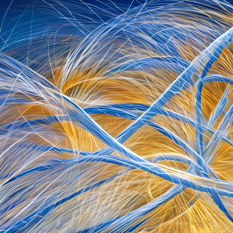 An Abstract Representation of the Human Connection, with Intertwined ...