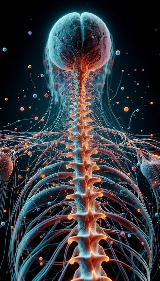 Abstract Representation of Human Nervous System Stock Illustration ...