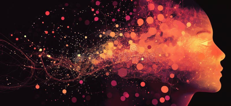 Abstract Representation of Human Thought and Creativity with Vibrant ...