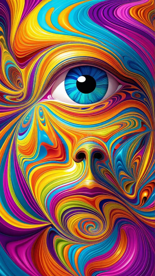 Abstract Representation of a Hypnotized Mind Stock Image - Image of ...