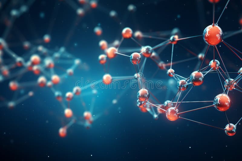 Abstract Representation Of Interconnected Data Nodes Digital Matrix