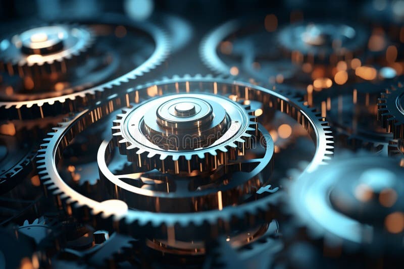 Abstract Representation of Interconnected Gears Stock Illustration ... Abstract Representation of Interconnected Gears Stock Illustration ...