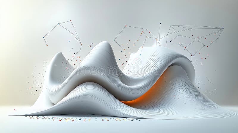 Abstract Representation of IQ Score Distribution Across Population ...