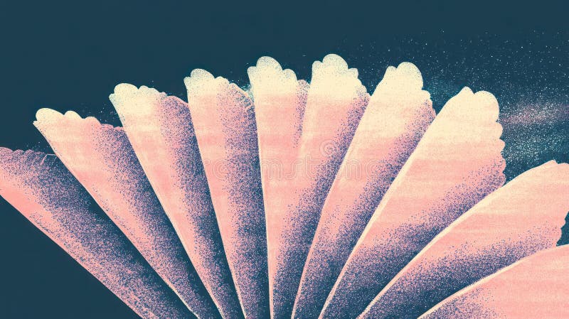 Abstract Representation of Layered Shapes in Soft Pastel Colors Stock ...