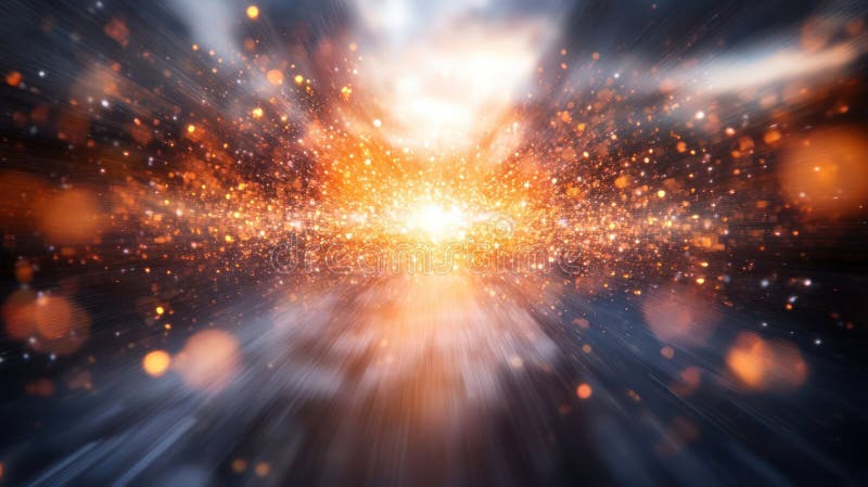 An Abstract Representation of Light and Energy, Suggesting Motion and ...