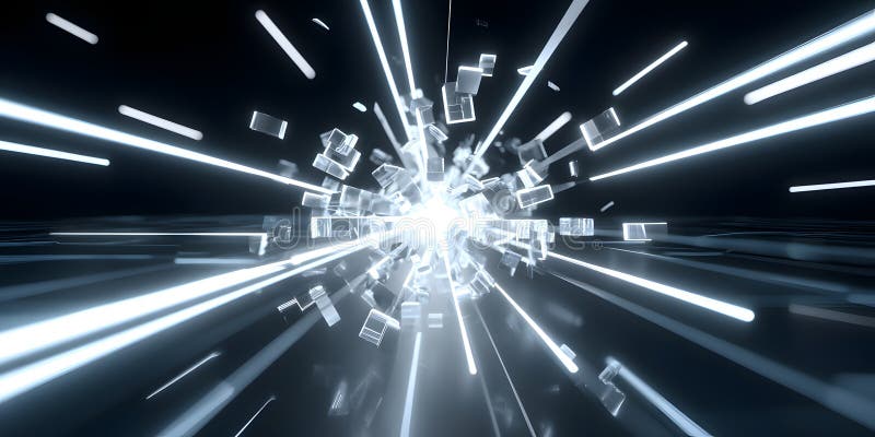 An Abstract Representation of Light Rays Emanating from a Central Point ...