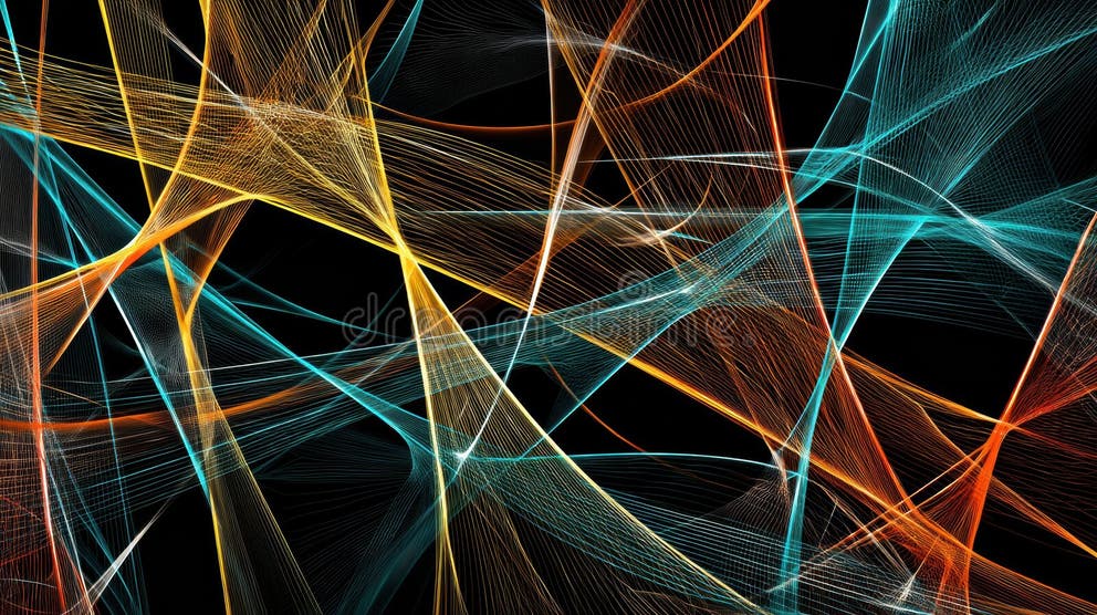 Abstract Representation of Machine Learning Concepts with Tangled Data Loops in Vibrant Colors ...