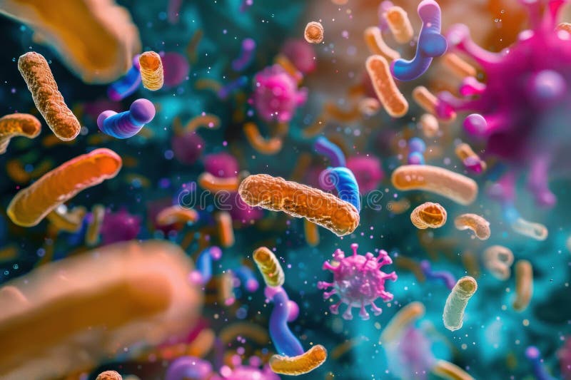 Microscopic View of Cells Dividing and Multiplying Showing Concept of ... Microscopic View of Cells Dividing and Multiplying Showing Concept of ...