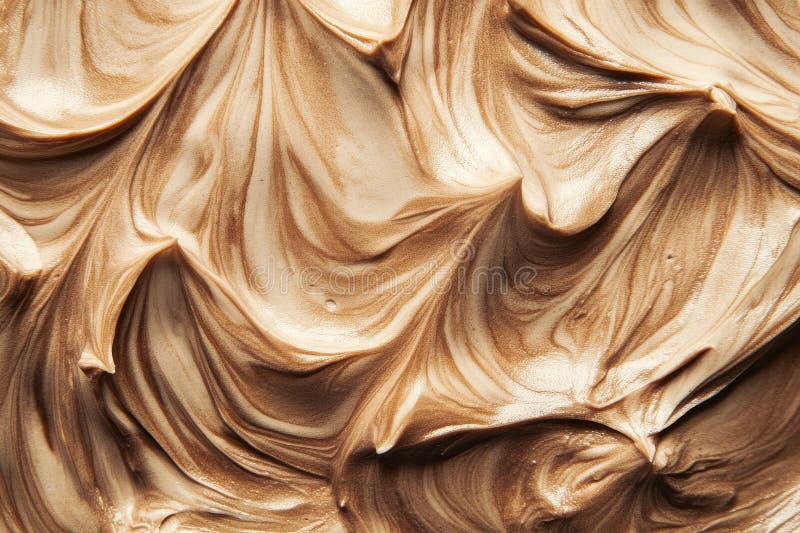 An Abstract Representation of Mocha Mousse with Blended Layers of ...