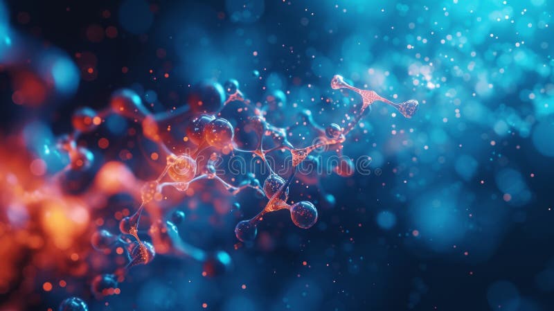 An Abstract Representation of Molecular Interactions, Resembling an ... An Abstract Representation of Molecular Interactions, Resembling an ...