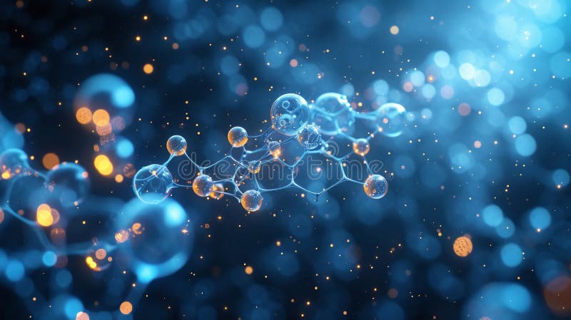 An Abstract Representation of Molecular Interactions, Resembling an ... An Abstract Representation of Molecular Interactions, Resembling an ...