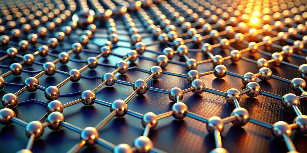 Abstract Representation of Molecular Structure Showing Interconnected ...