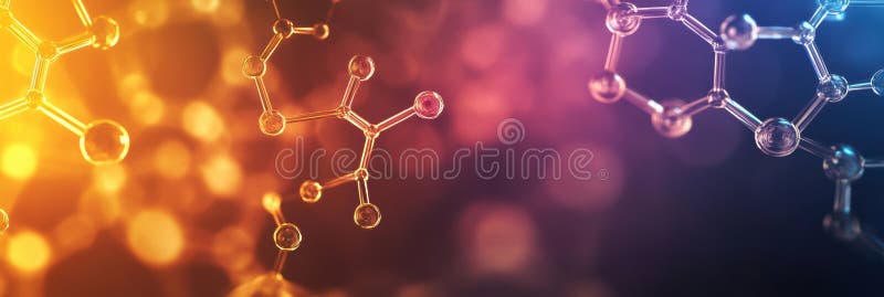 Abstract Representation of Molecules and Chemical Structures in Vibrant ...