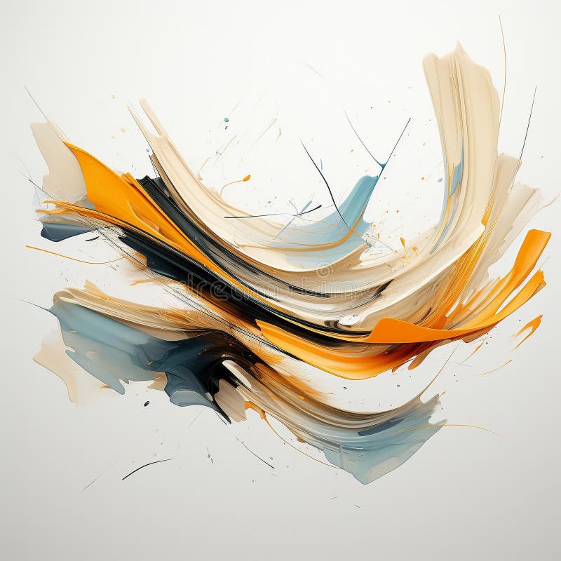 An Abstract Representation of Motion, Such As a Series of Lines that ...